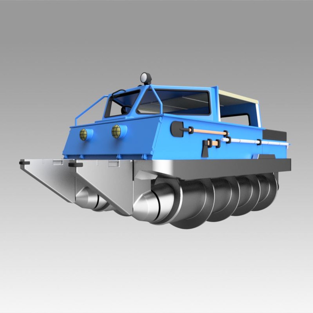 Screw terrain vehicle 3D model - TurboSquid 1428480