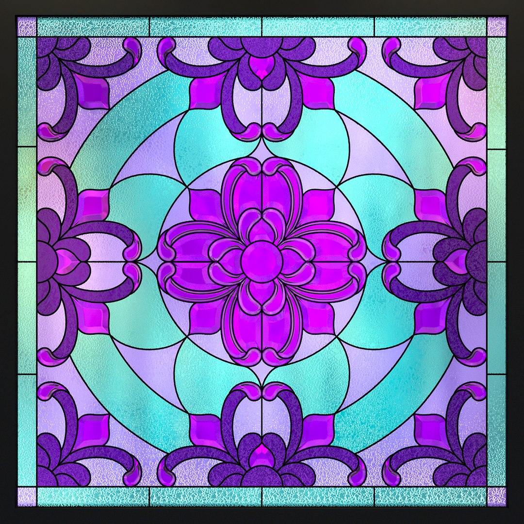Glass Stained Stained-glass 3D Model - TurboSquid 1437238