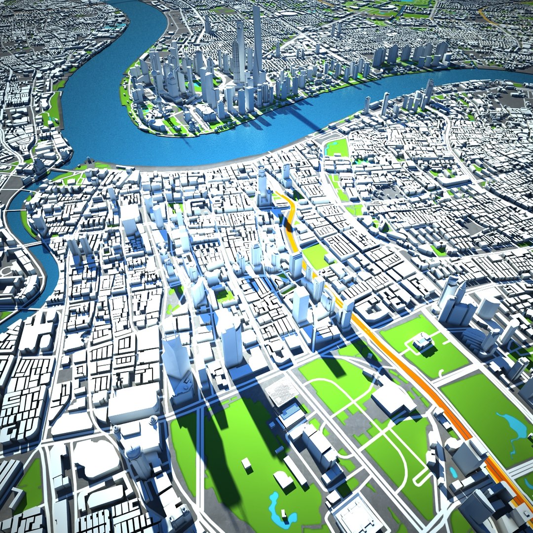 3D Shanghai Skyline - TurboSquid 1271984