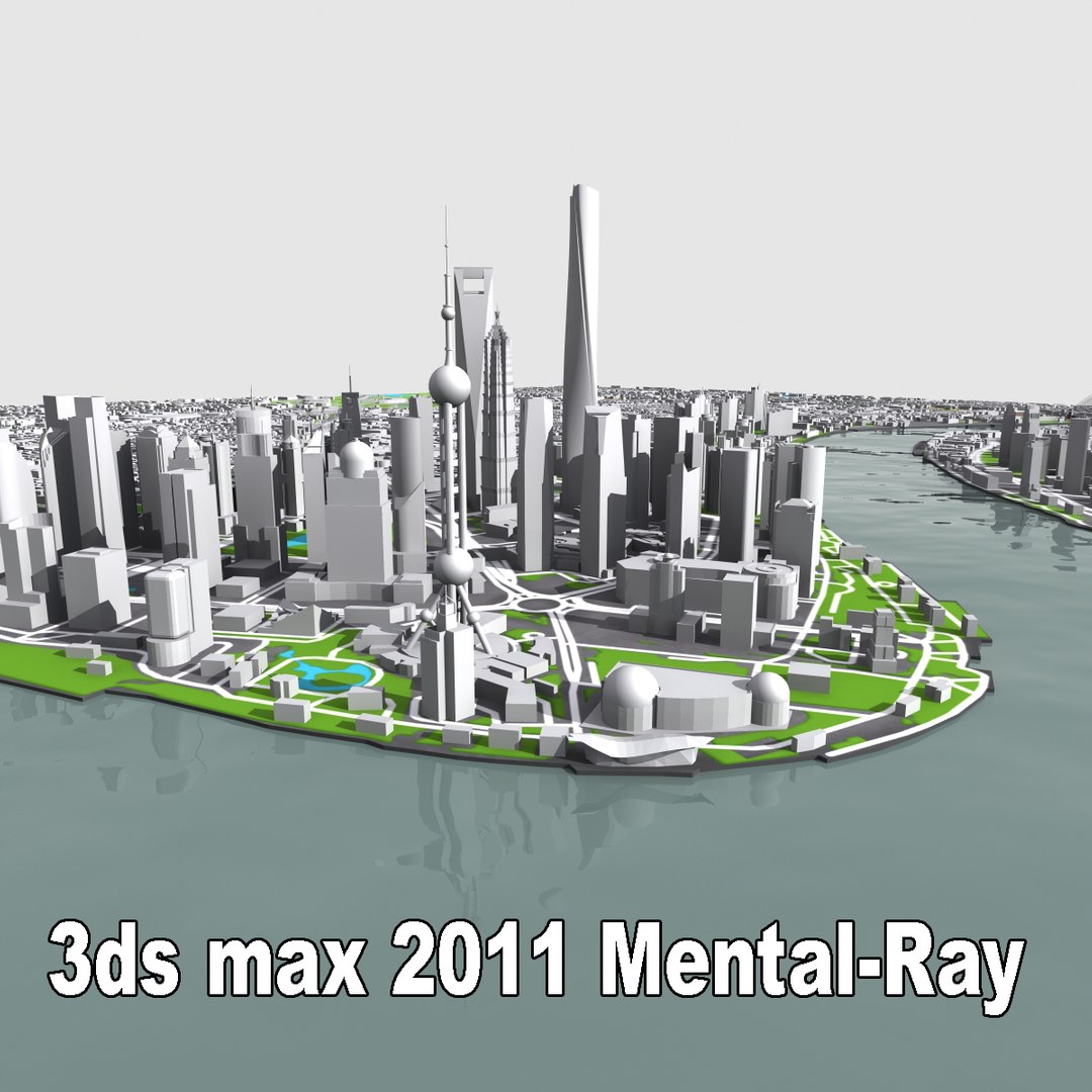 3D Shanghai Skyline - TurboSquid 1271984