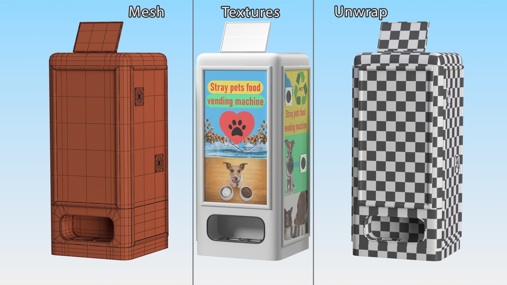 3D Pets Food Vending Machine For Stray Animals Model - TurboSquid 2177924