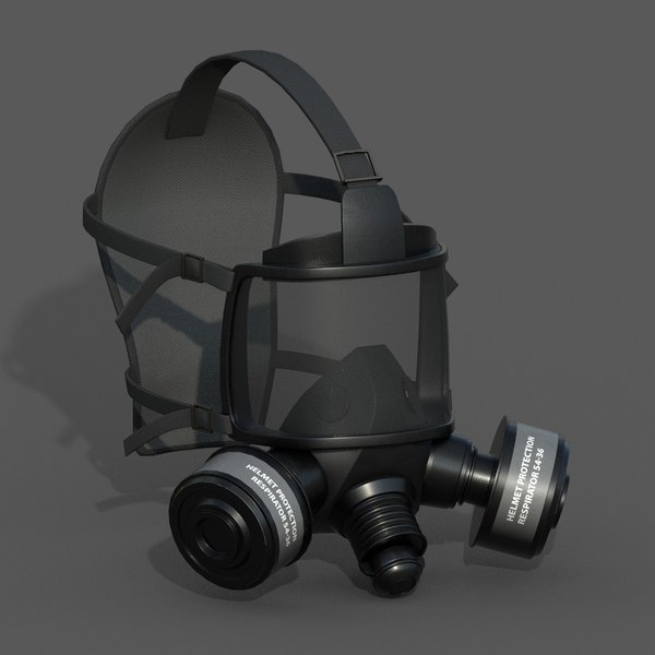3D gas mask model - TurboSquid 1570820
