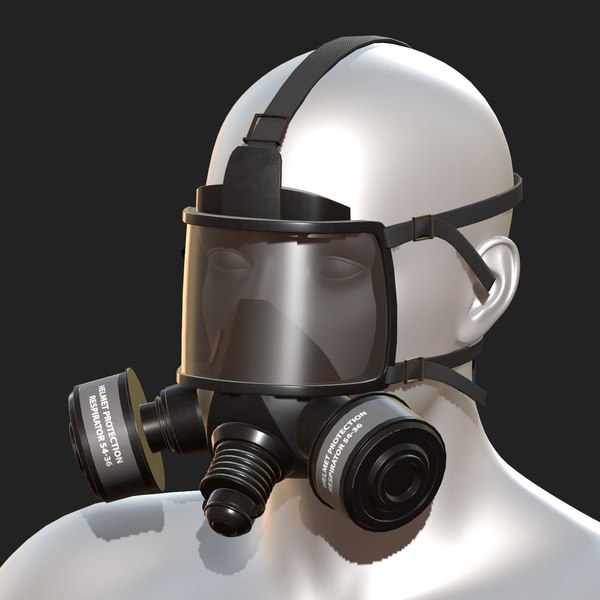 3D gas mask model - TurboSquid 1570820