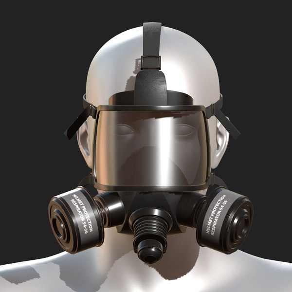 3D gas mask model - TurboSquid 1570820