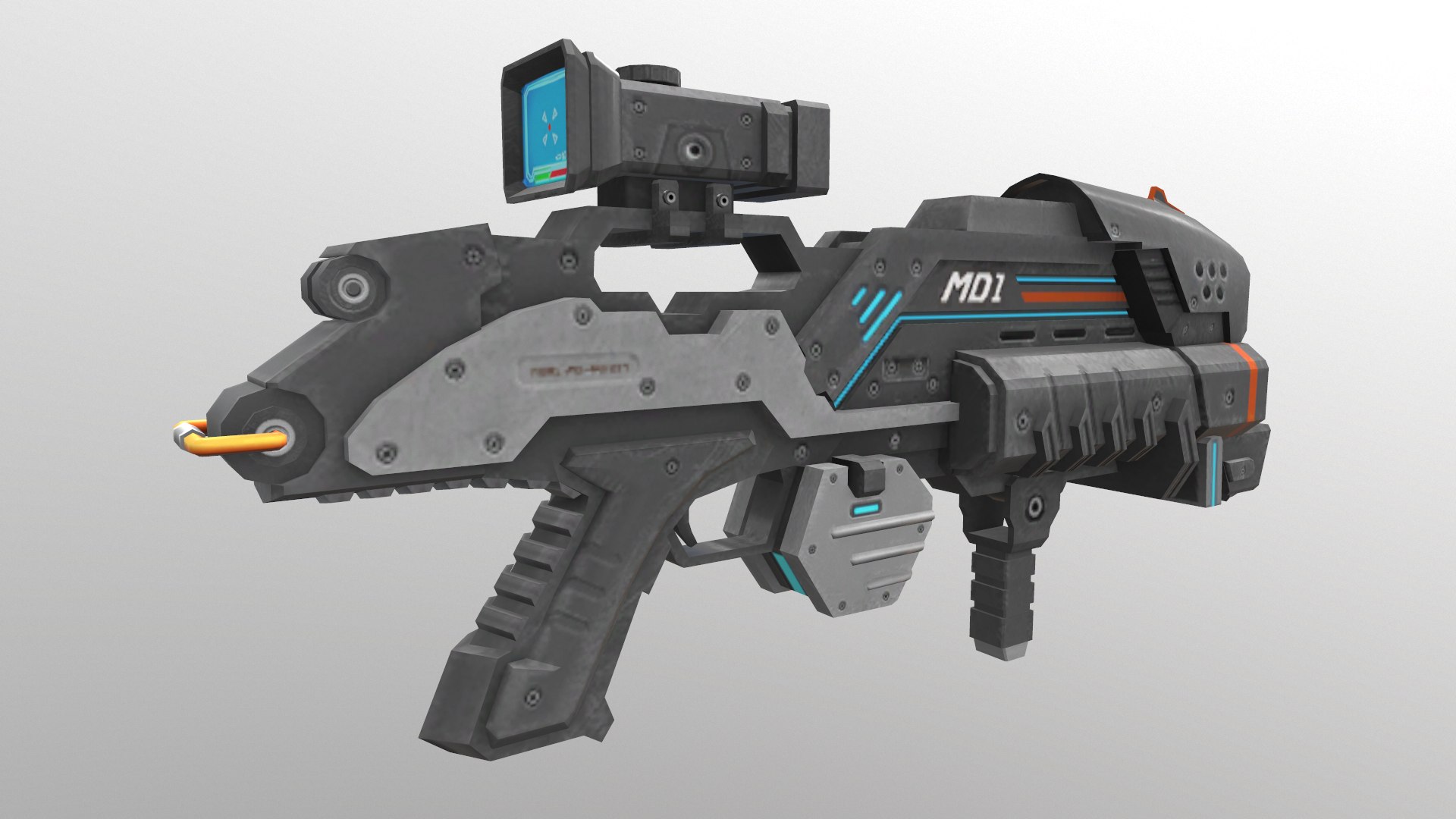 Beam Machine Gun Level 1 Model - TurboSquid 2185592