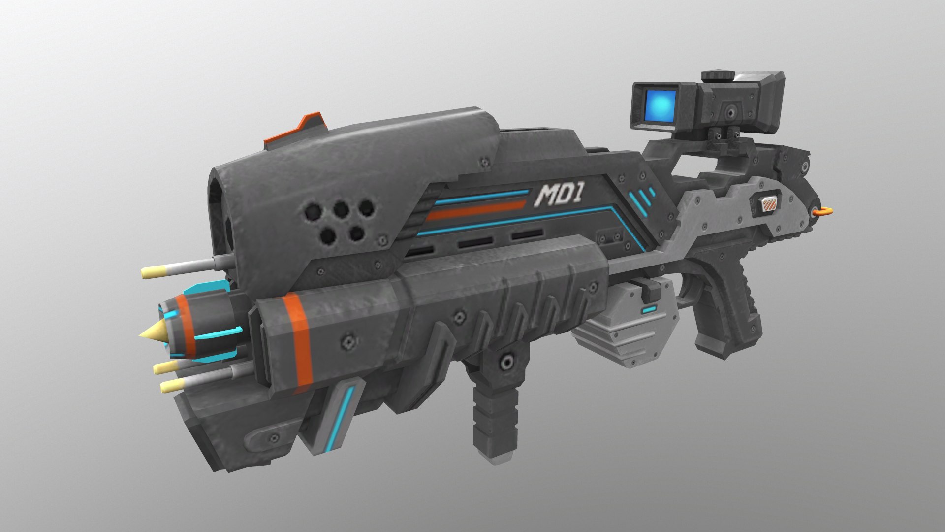 Beam Machine Gun Level 1 Model - TurboSquid 2185592