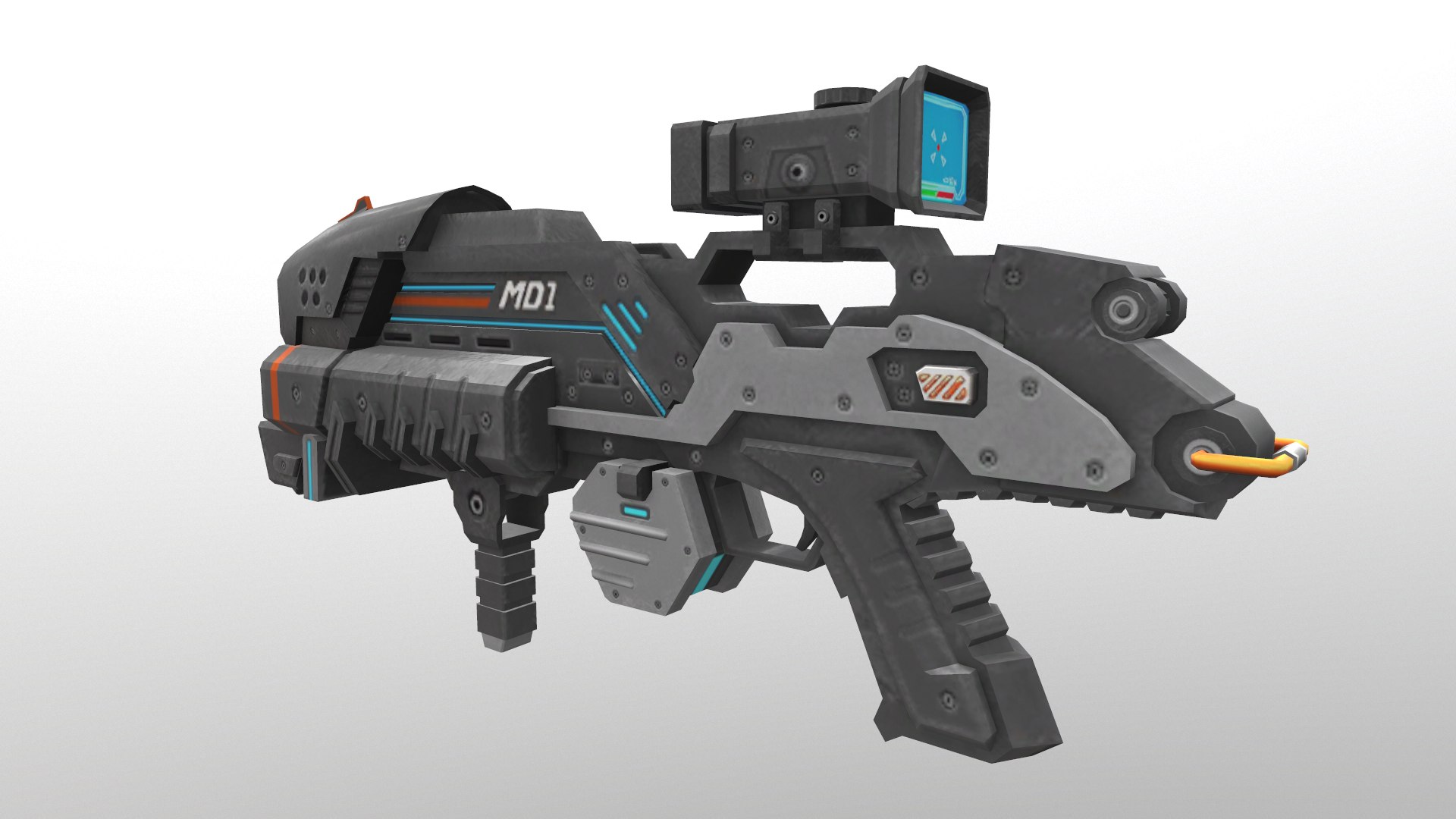 Beam Machine Gun Level 1 Model - TurboSquid 2185592