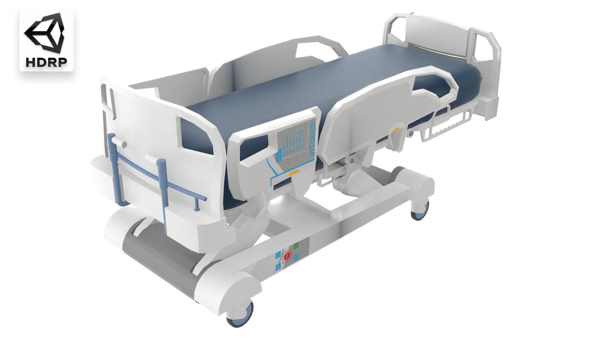 Hospital Critical Care Bed Unity HDRP 3D Model - TurboSquid 2217383