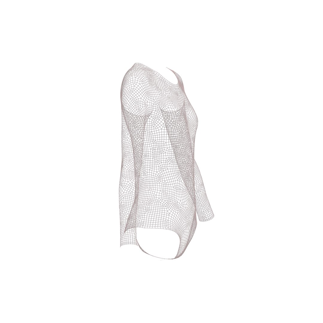 3D Bodysuit Top Women Clo3D Marvelous Designer Womens Clothing ...