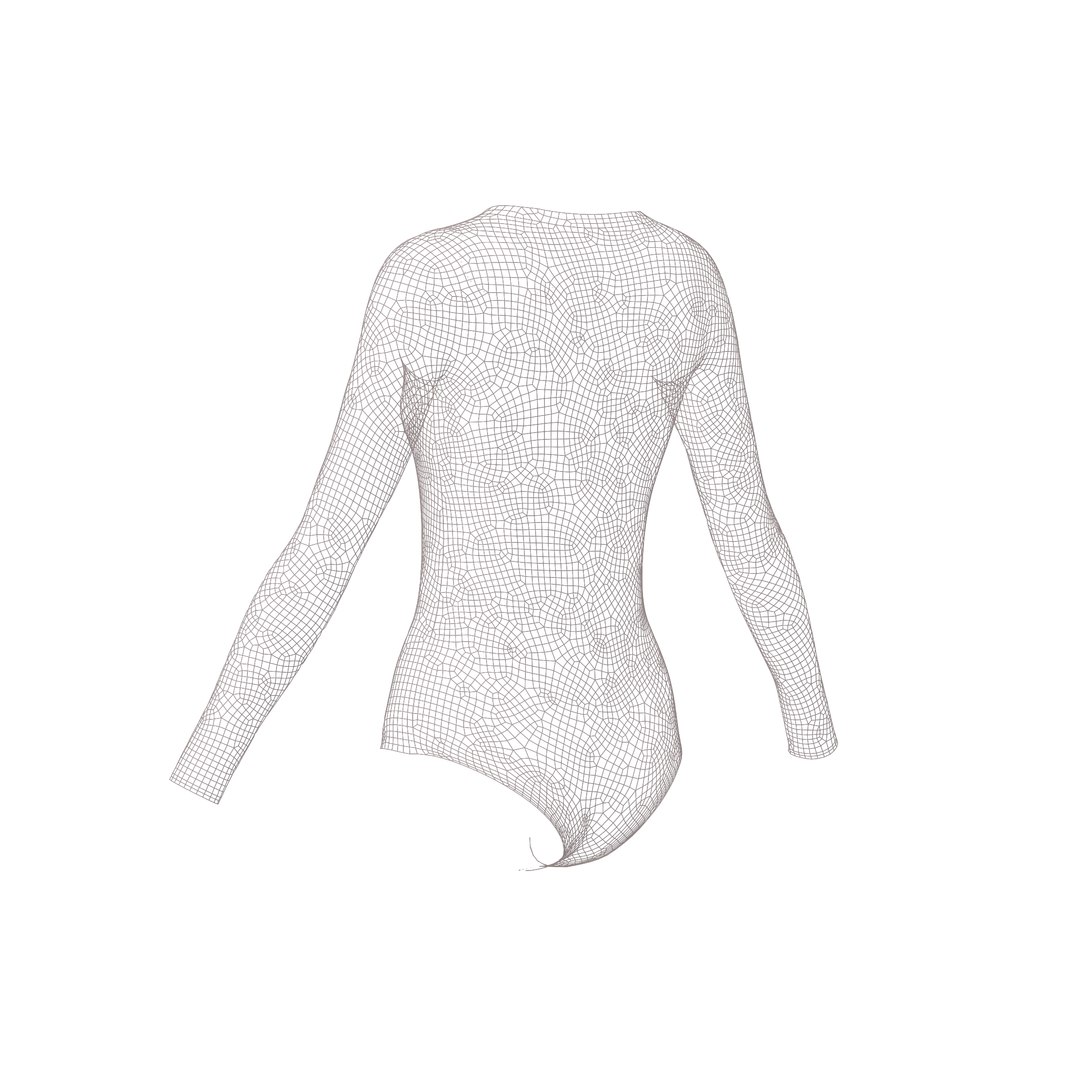 3D Bodysuit Top Women Clo3D Marvelous Designer Womens Clothing ...