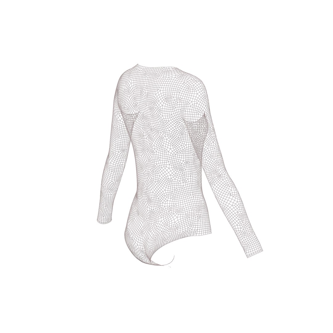 3D Bodysuit Top Women Clo3D Marvelous Designer Womens Clothing ...