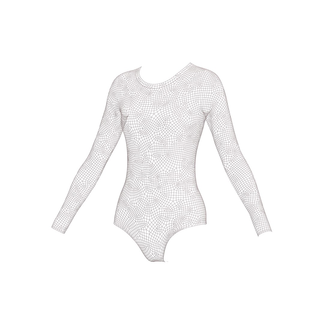 3D Bodysuit Top Women Clo3D Marvelous Designer Womens Clothing ...
