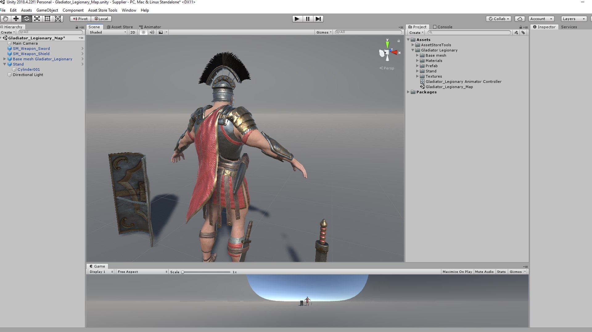 Gladiator Prime Game Ready Low poly 3D model - TurboSquid 1775757