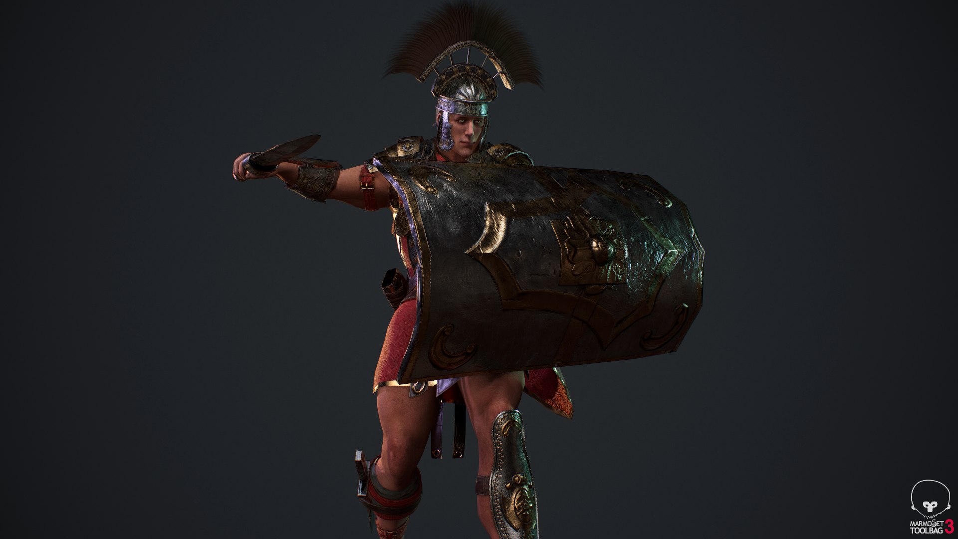 Gladiator Prime Game Ready Low poly 3D model - TurboSquid 1775757