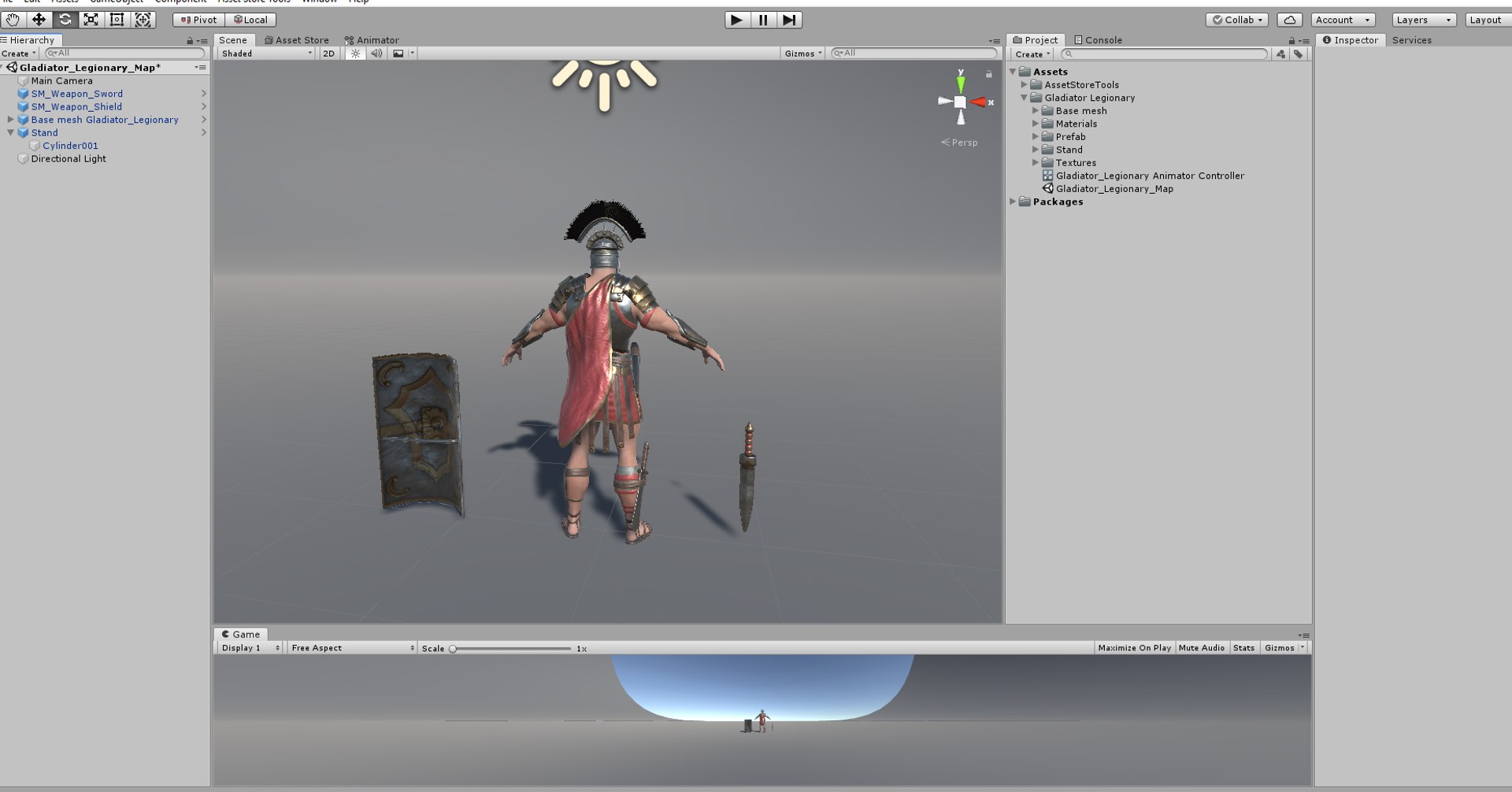 Gladiator Prime Game Ready Low poly 3D model - TurboSquid 1775757