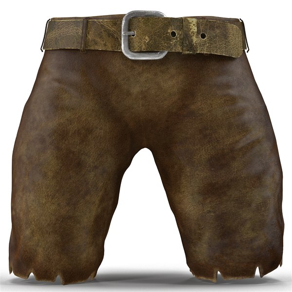 medieval leather shorts 3d c4d