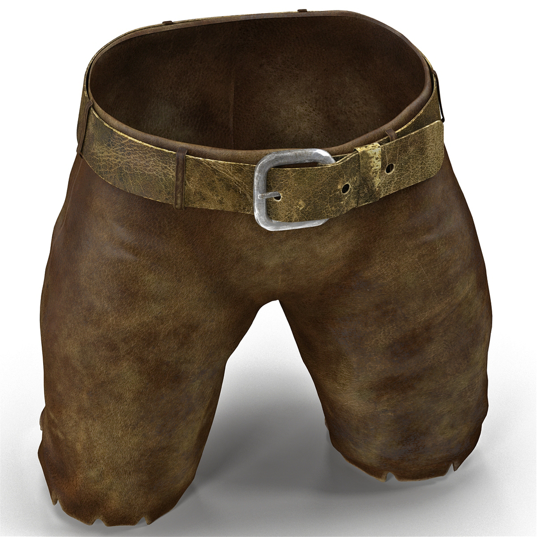 medieval leather shorts 3d c4d