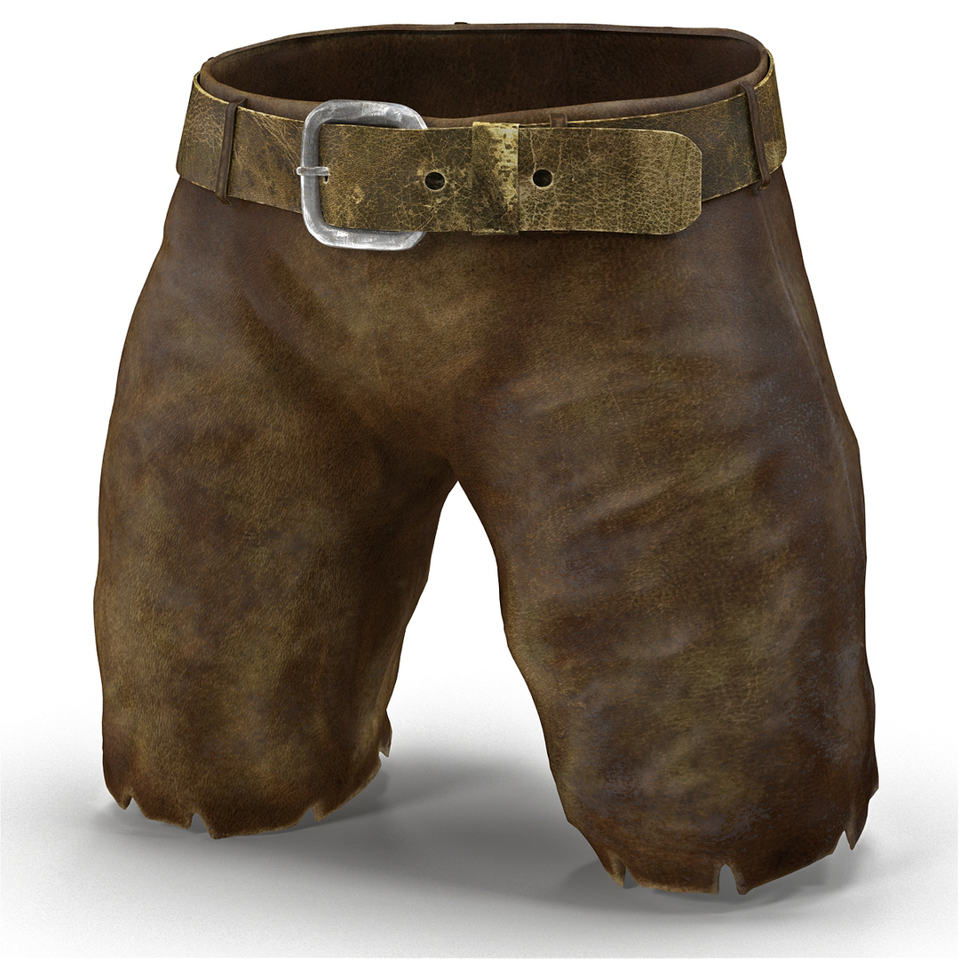 medieval leather shorts 3d c4d