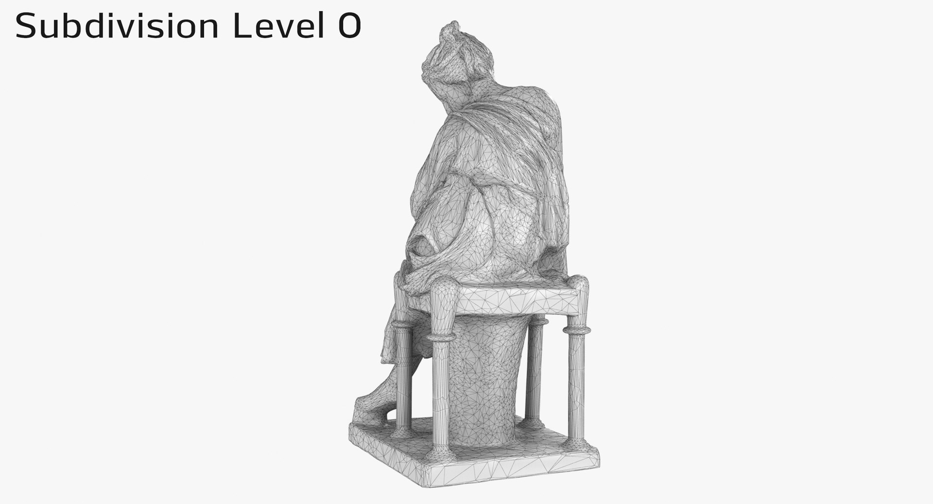 Seated girl 3D model - TurboSquid 1603350