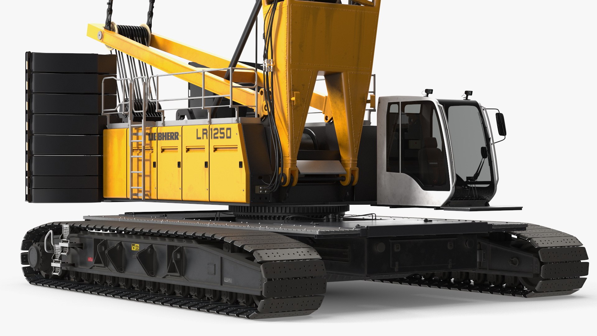 Liebherr LR1250 Crawler Crane Rigged for Cinema 4D model - TurboSquid ...