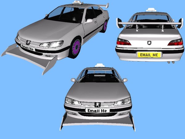 peugeot taxi 3d model