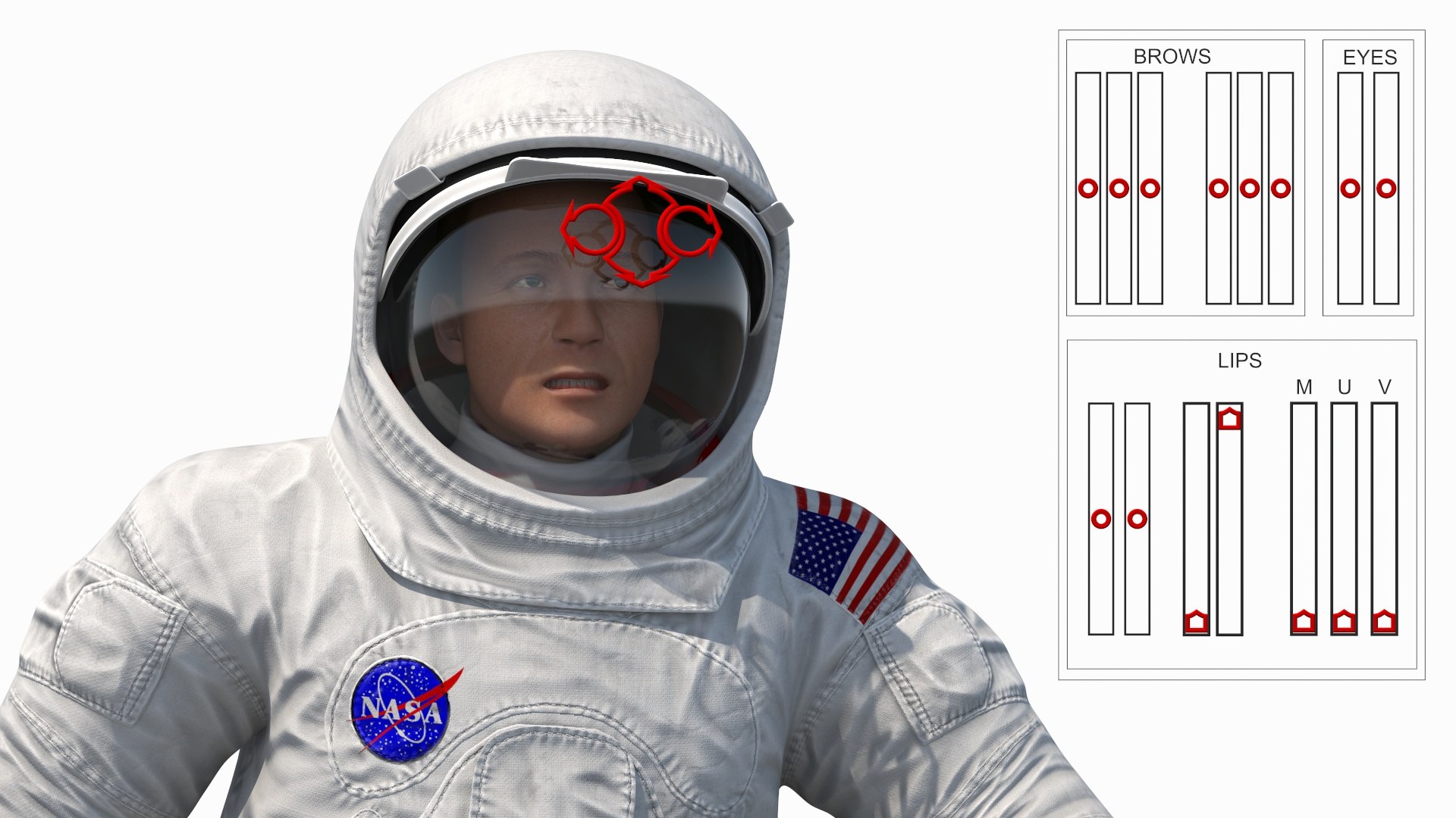 3D NASA Astronaut In Spacesuit A7L With Jetpack Rigged Model - TurboSquid 2388974