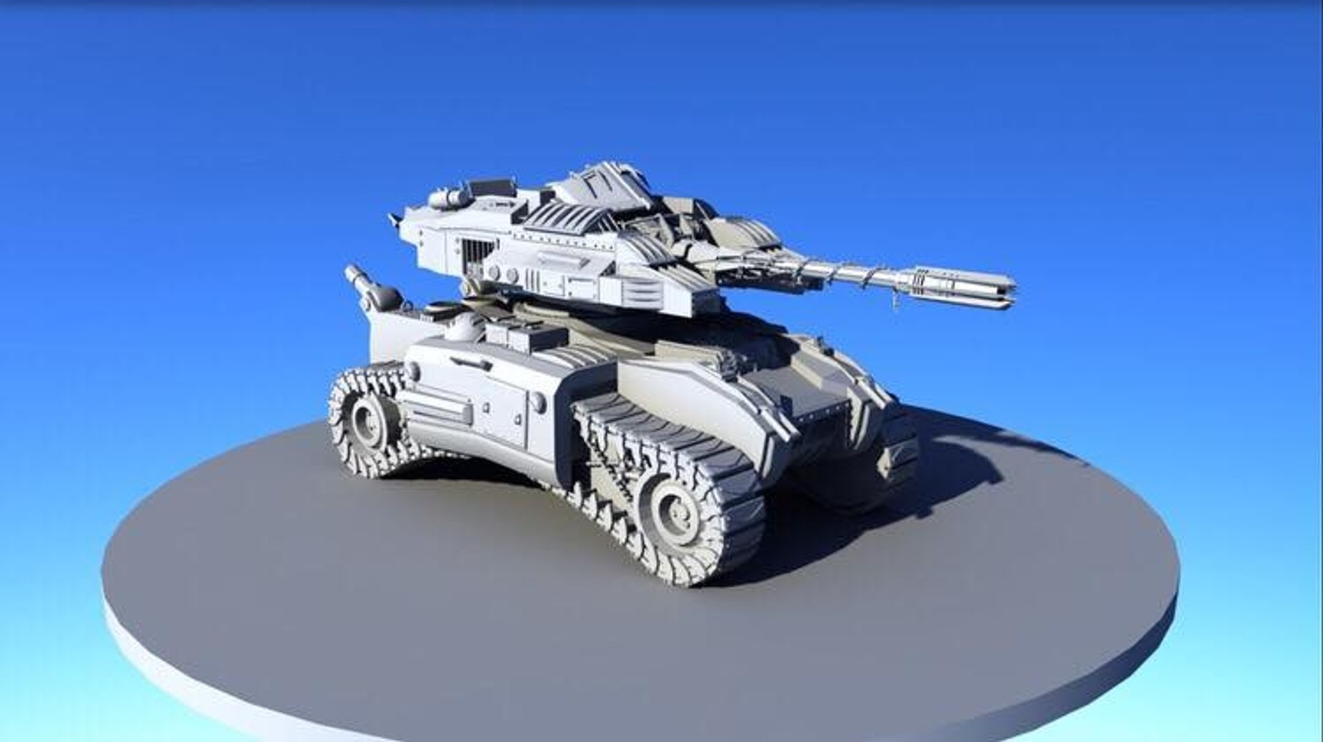 3D Futuristic Tank - TurboSquid 1372347