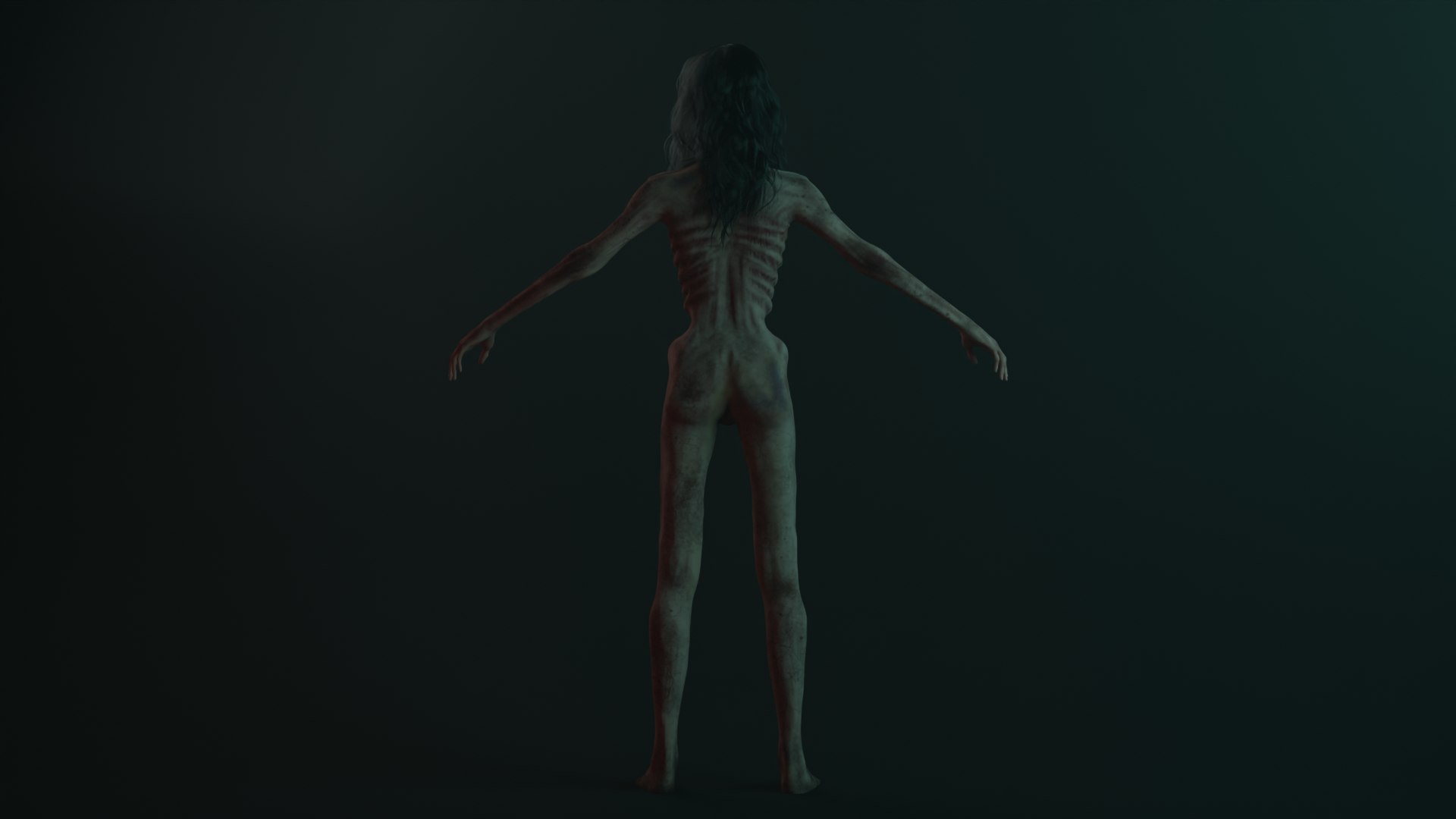 Creepy Horror Woman 3D Model - TurboSquid 1792156