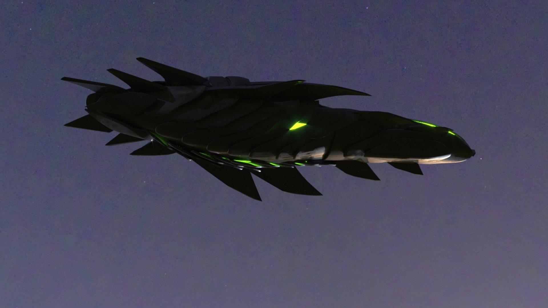 3D Alien Spaceship Model - TurboSquid 1495257