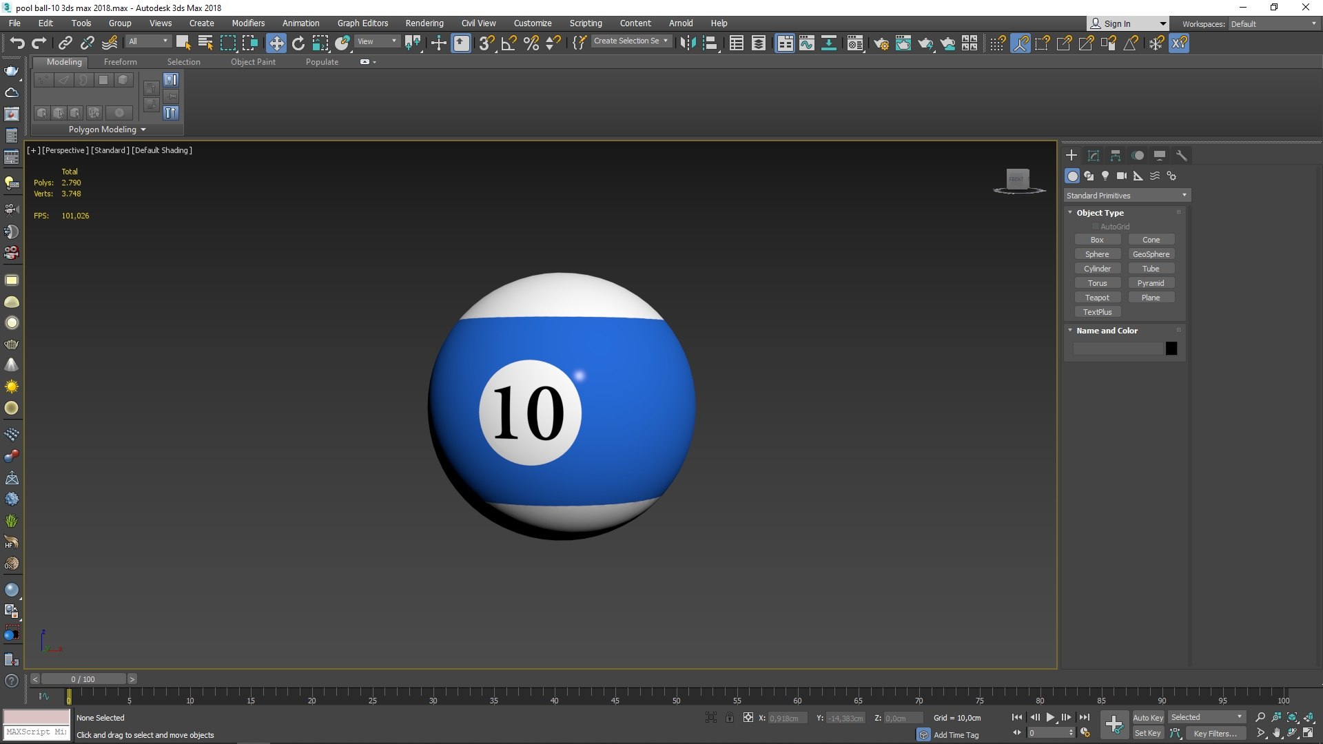 Billiard Pool Ball-10 American Model Model - TurboSquid 1932110