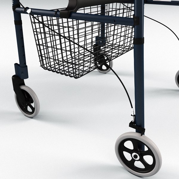 3ds folding 4 wheel walker