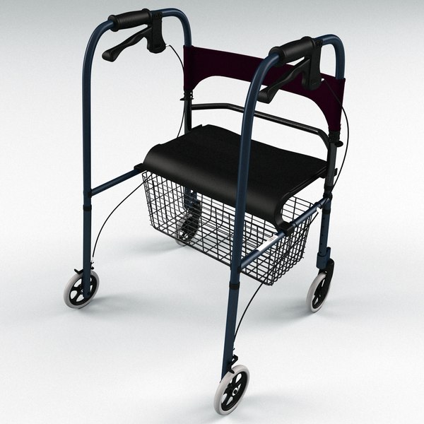 3ds folding 4 wheel walker