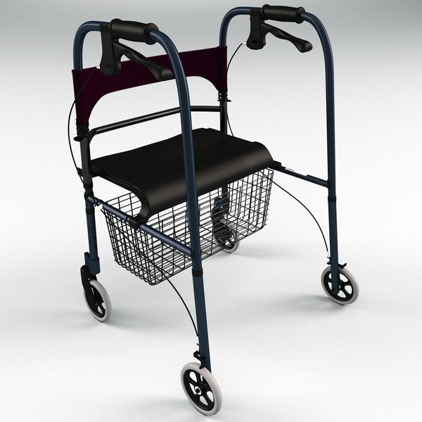 3ds folding 4 wheel walker