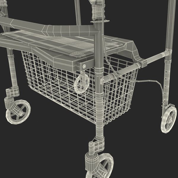 3ds folding 4 wheel walker