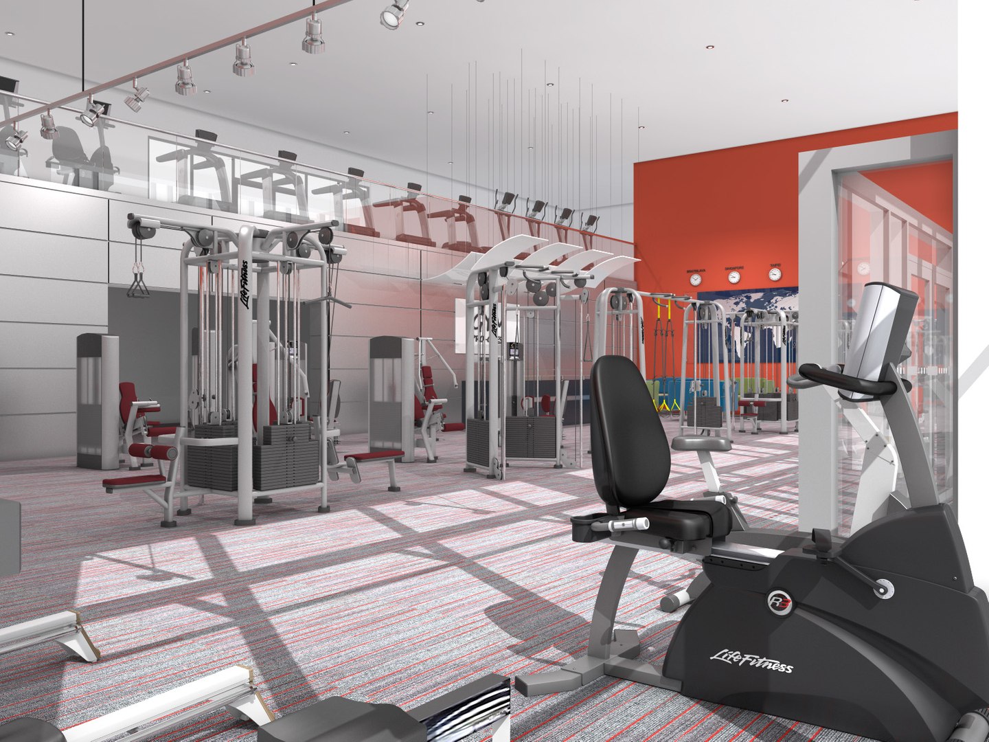 Gym Interior Scenes Model - TurboSquid 1331689