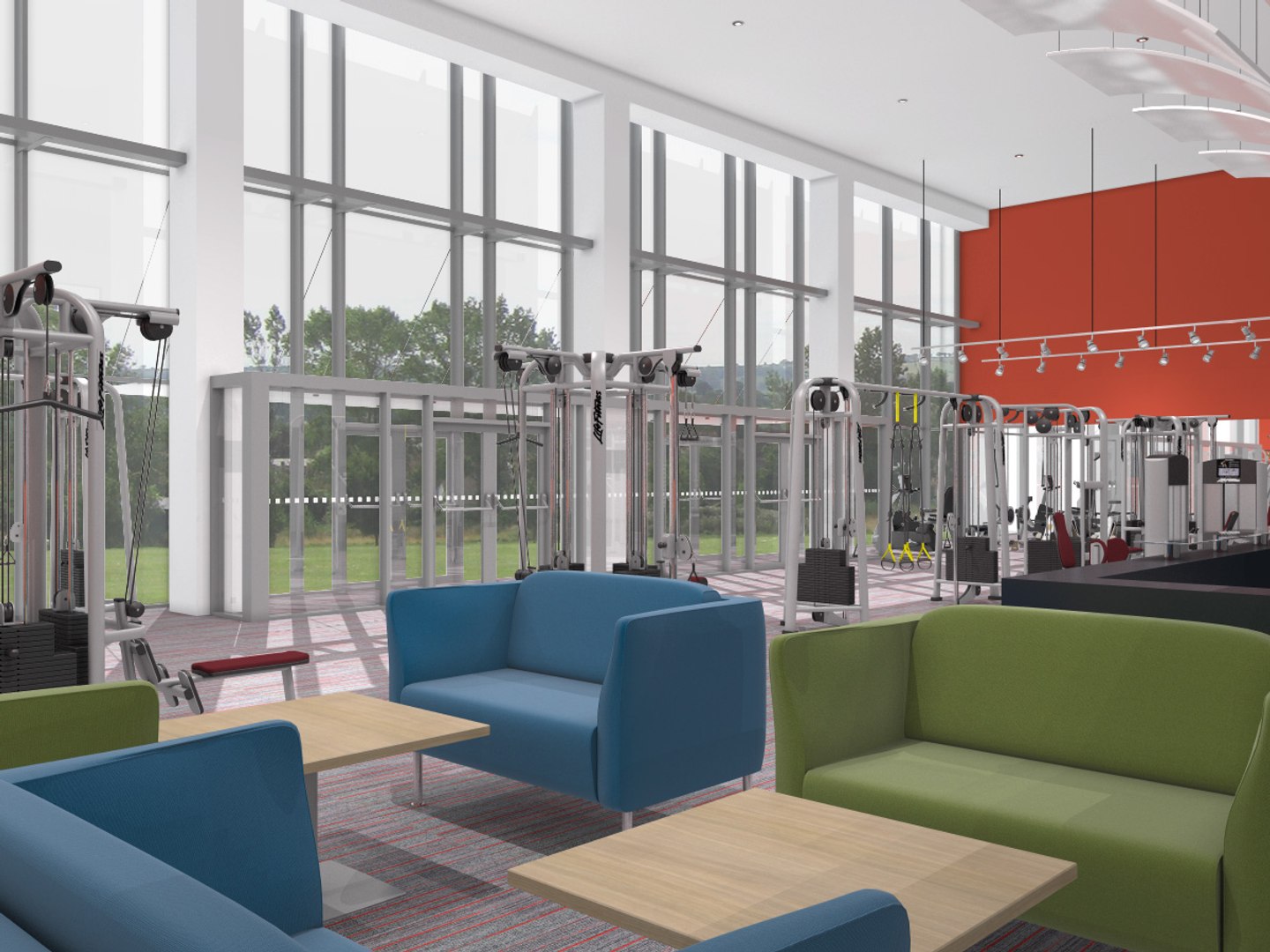 Gym Interior Scenes Model - TurboSquid 1331689