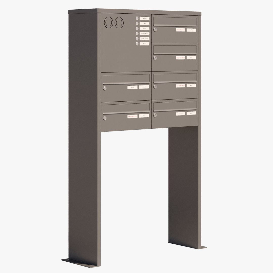 Free Modern Post Box 3D - TurboSquid 1983229