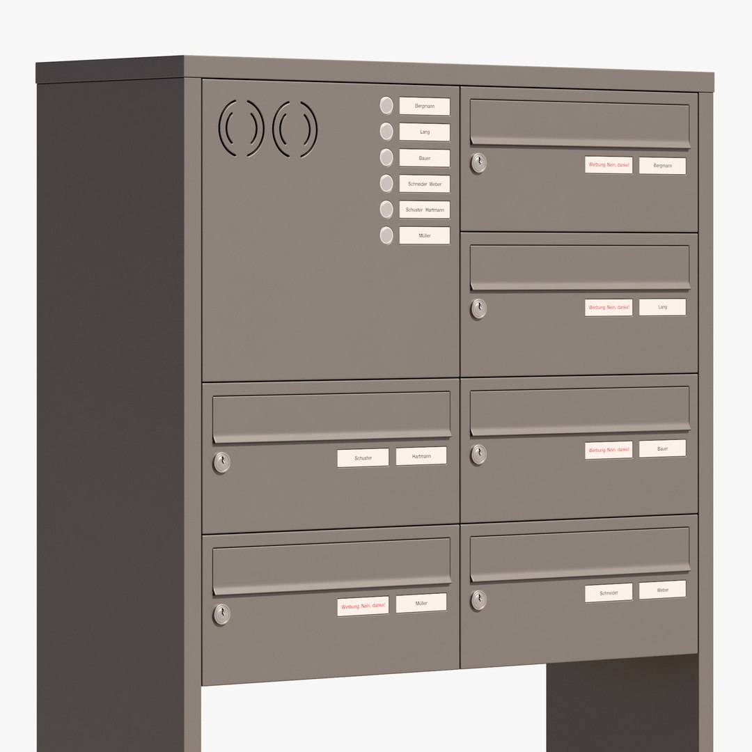 Free Modern Post Box 3D - TurboSquid 1983229