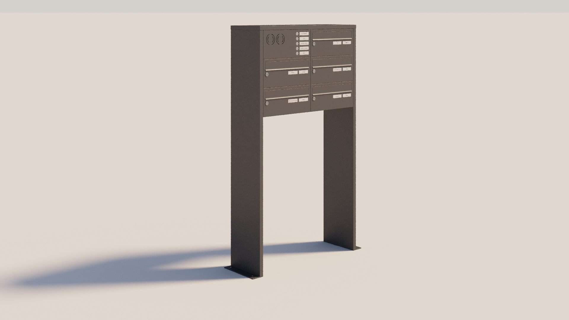 Free Modern Post Box 3D - TurboSquid 1983229