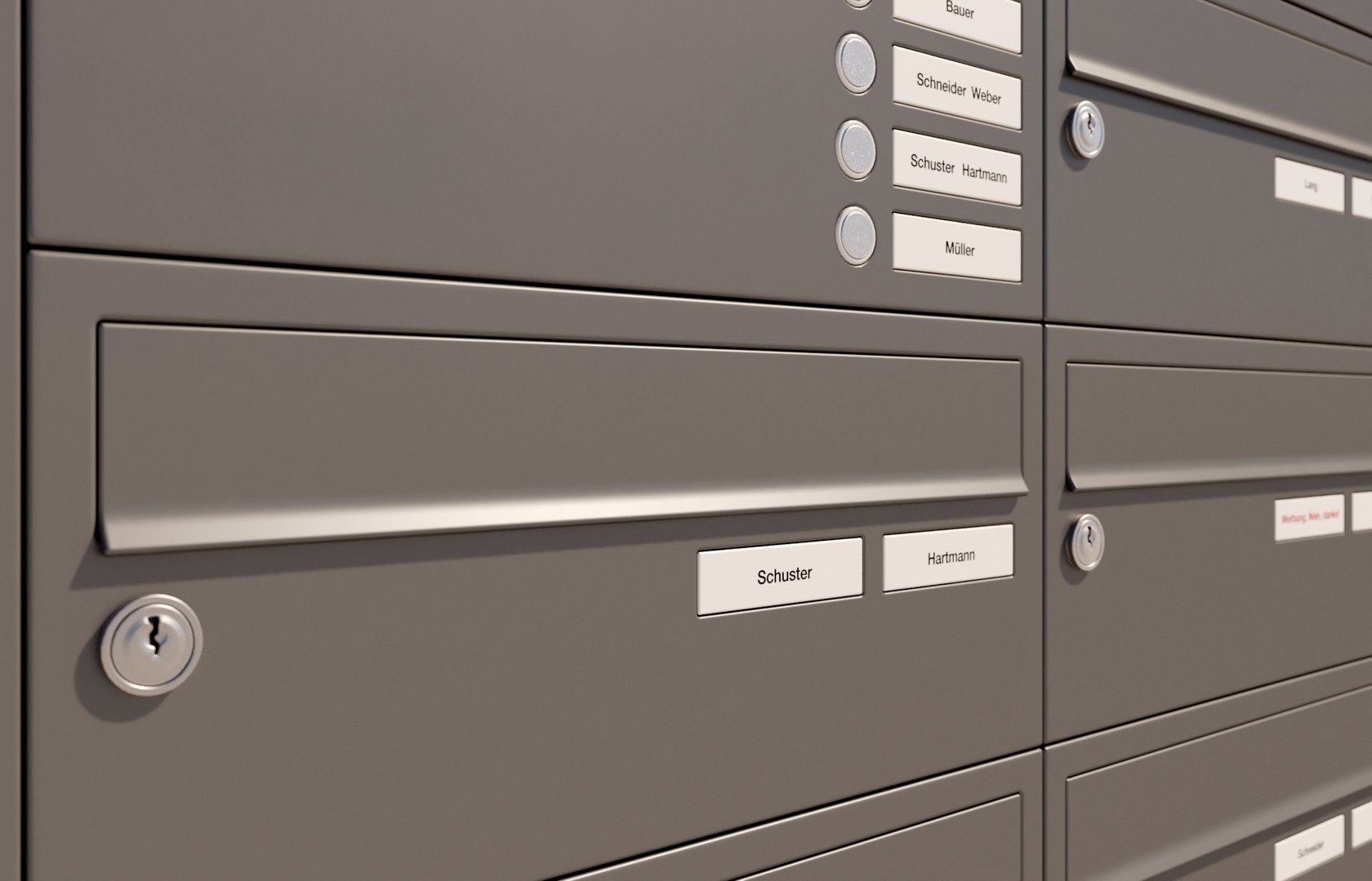 Free Modern Post Box 3D - TurboSquid 1983229