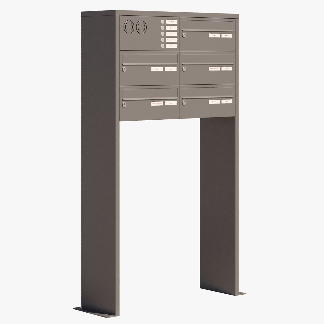 Free Modern Post Box 3D - TurboSquid 1983229