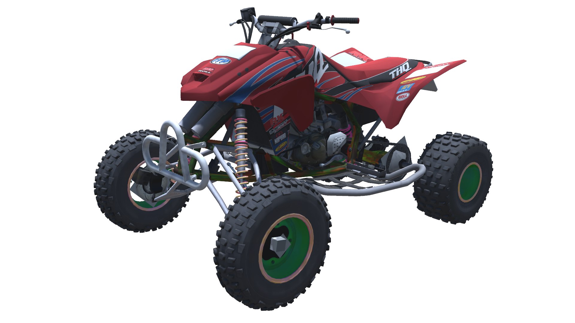 3D Model 018-Striker 450-Quad-ATV-Bike-low Poly Game Ready 3d Model ...
