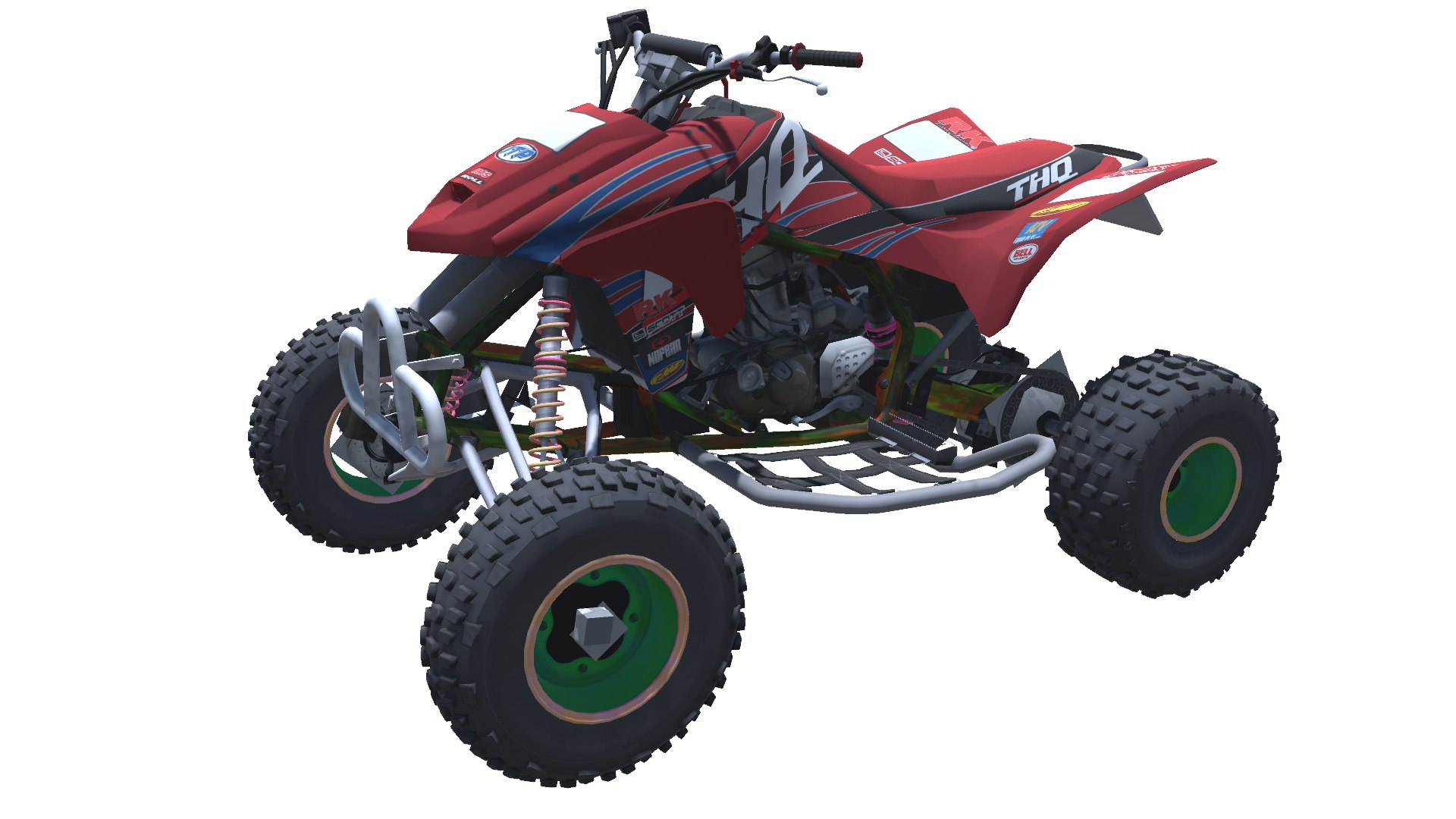 3D Model 018-Striker 450-Quad-ATV-Bike-low Poly Game Ready 3d Model ...