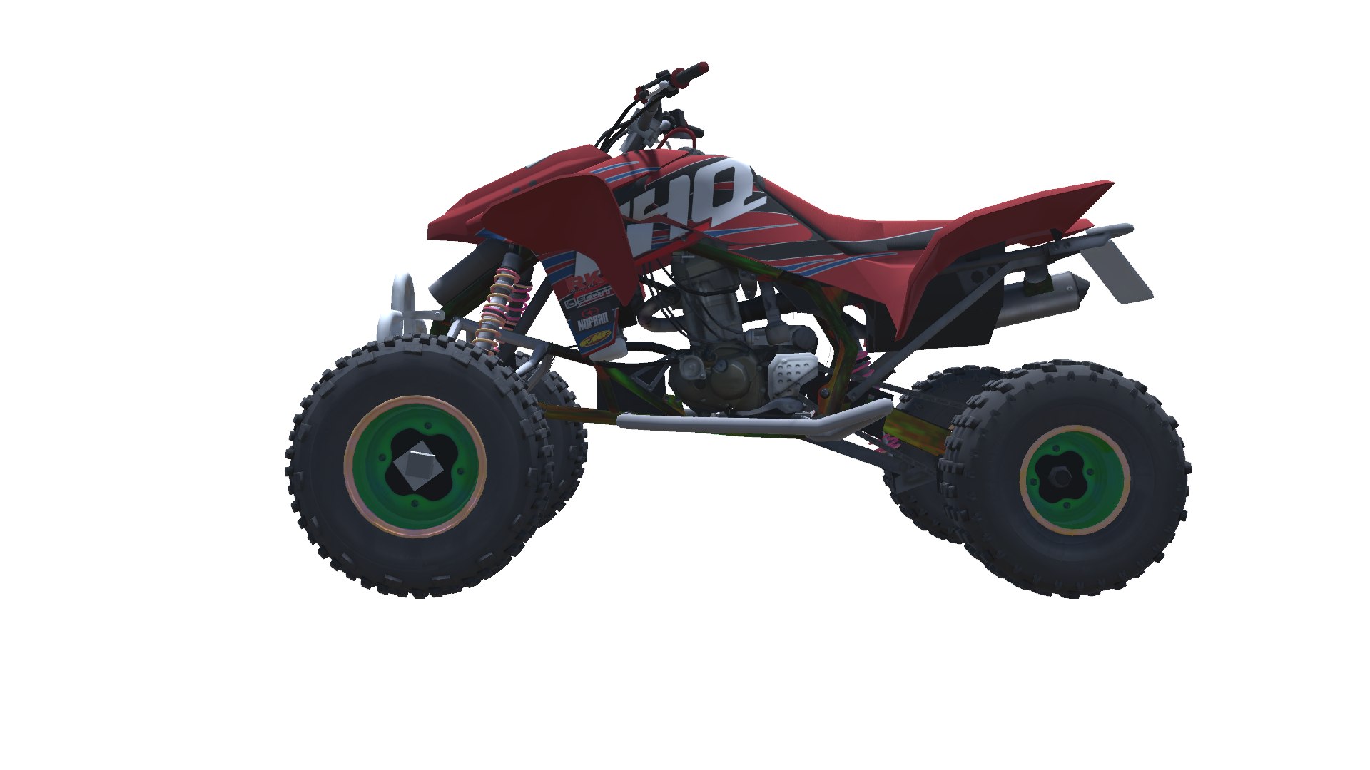 3D Model 018-Striker 450-Quad-ATV-Bike-low Poly Game Ready 3d Model - TurboSquid 2265588