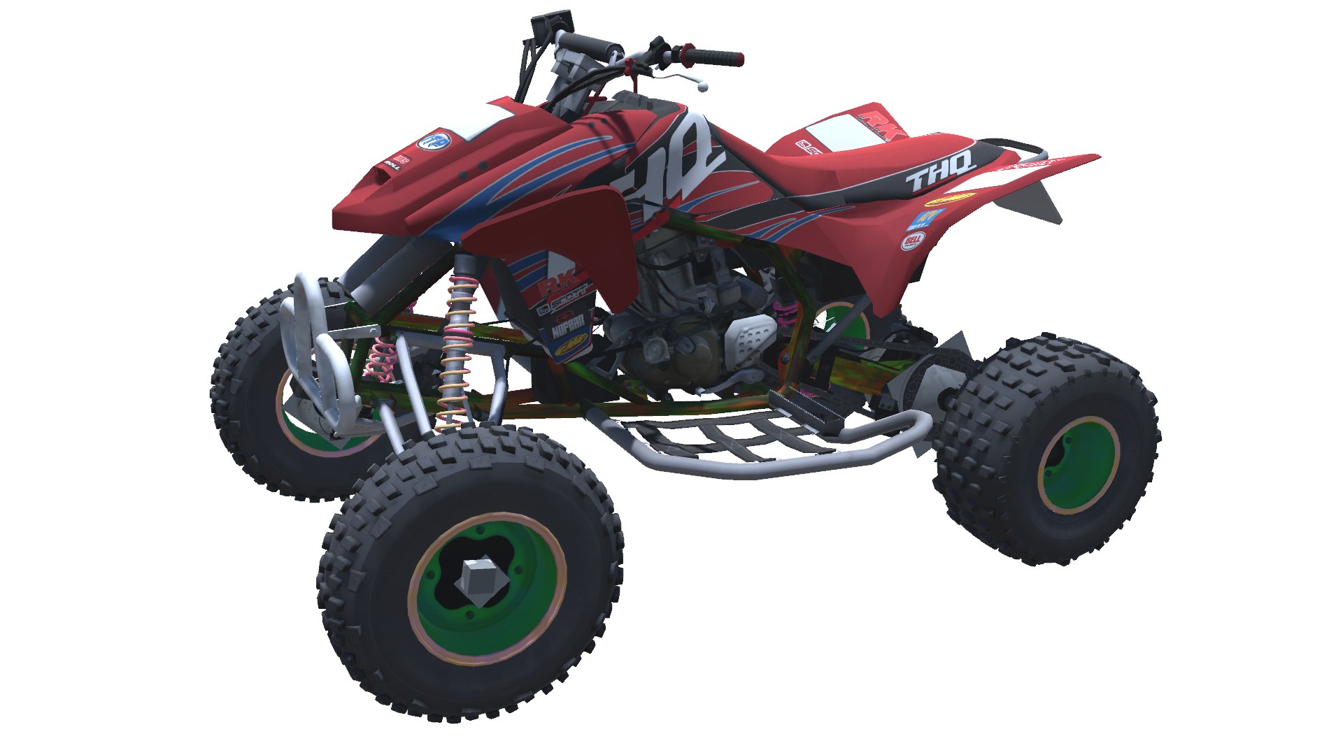 3D Model 018-Striker 450-Quad-ATV-Bike-low Poly Game Ready 3d Model ...