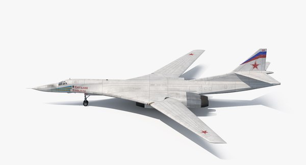 3d model strategic bomber tupolev tu-160