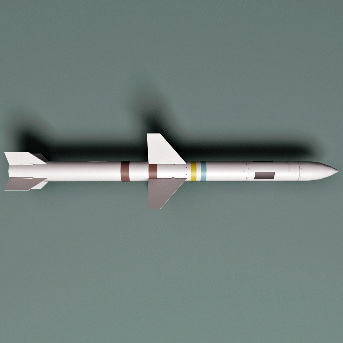 aircraft missile agm-45 shrike 3d 3ds