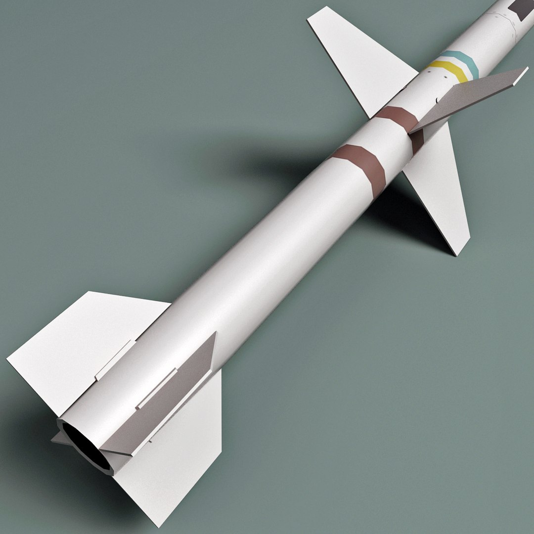 aircraft missile agm-45 shrike 3d 3ds