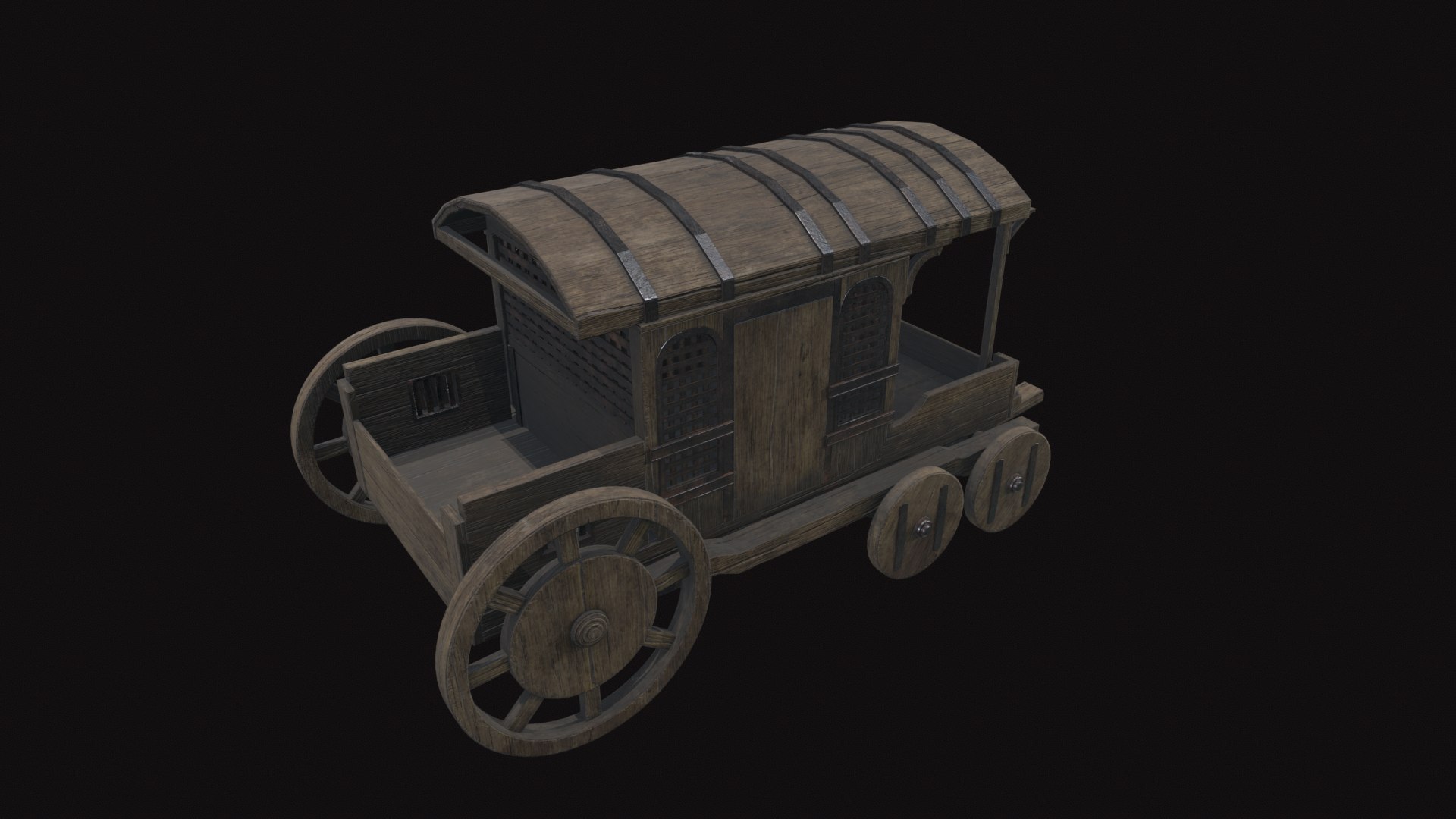 Medieval Carriage 01 3D - TurboSquid 2306576