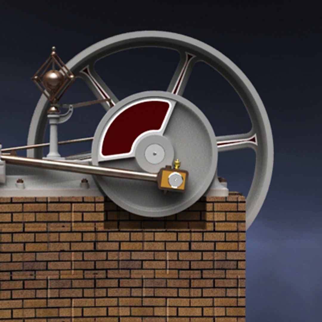 3d Porter-allen Steam Engine 1890